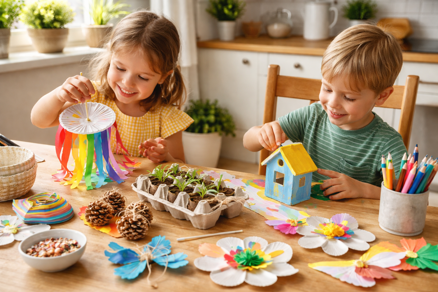 10 Easy Spring Crafts for Kids (Fun and Educational) - Zinnie's Apron